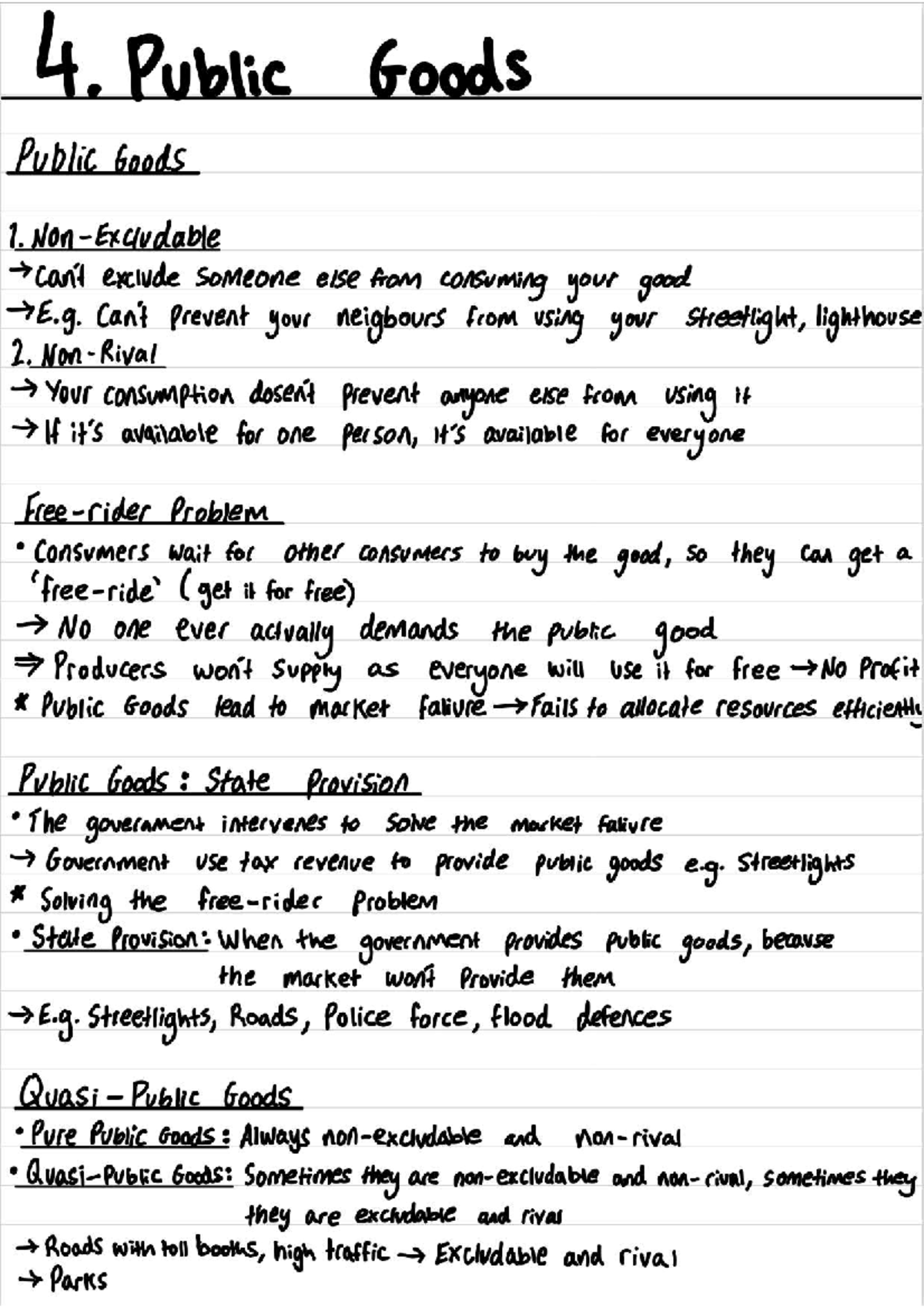 Public Goods - Studocu