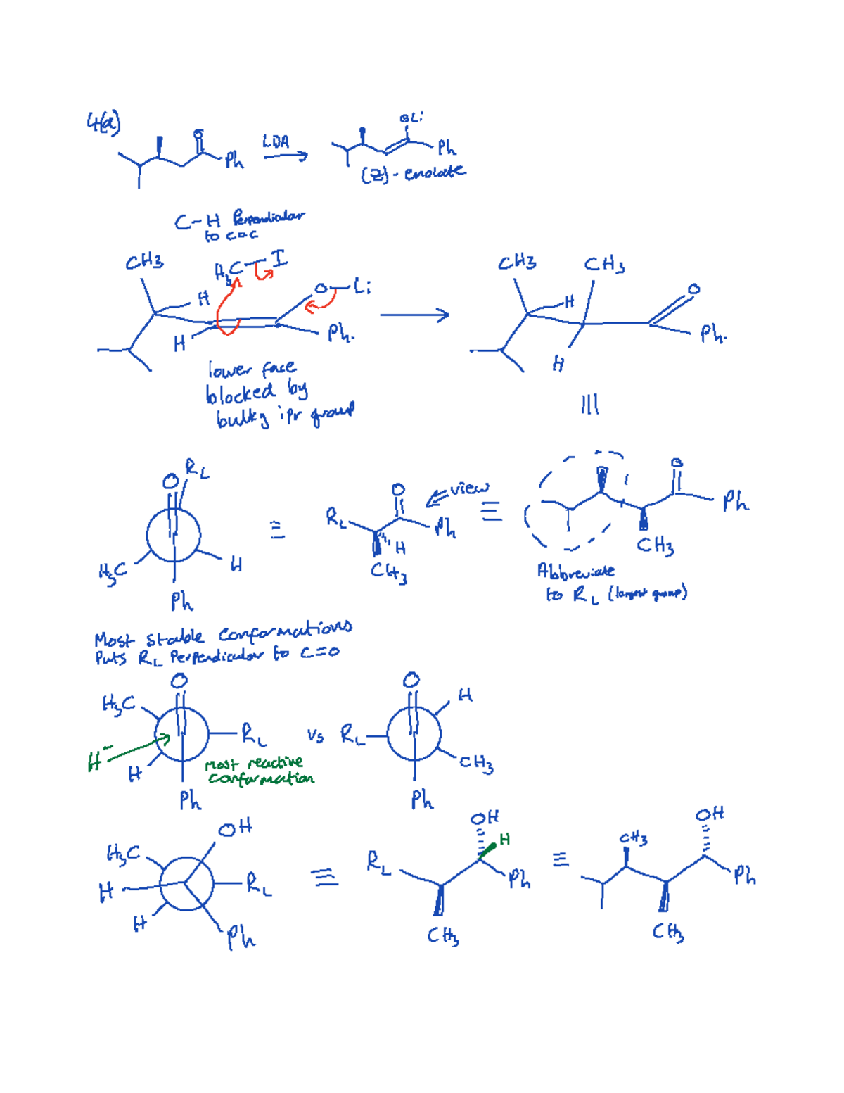 Examples FMO Theory - LK Thekph the ph Z enolate C H Perpendicular to c ...