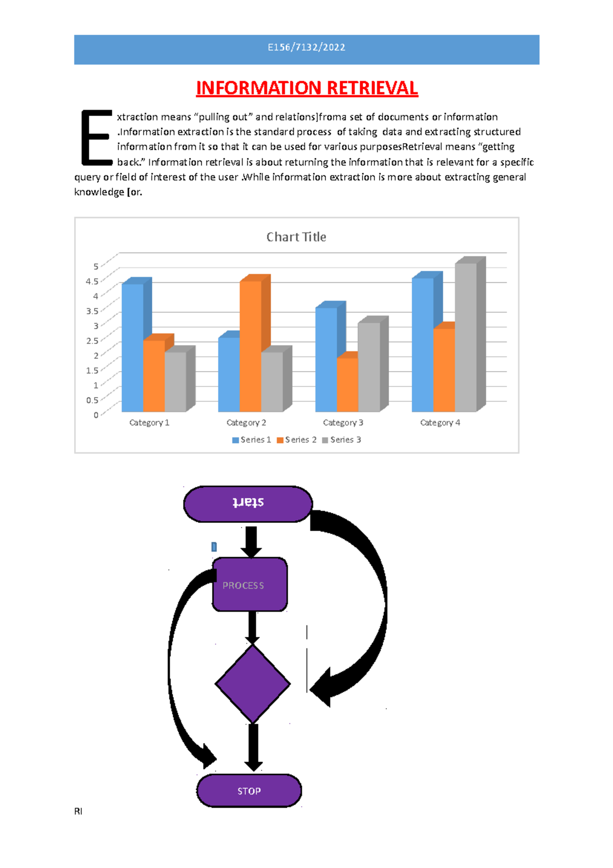 E156 - INFORMATION RETRIEVAL ####### xtraction means “pulling out” and ...