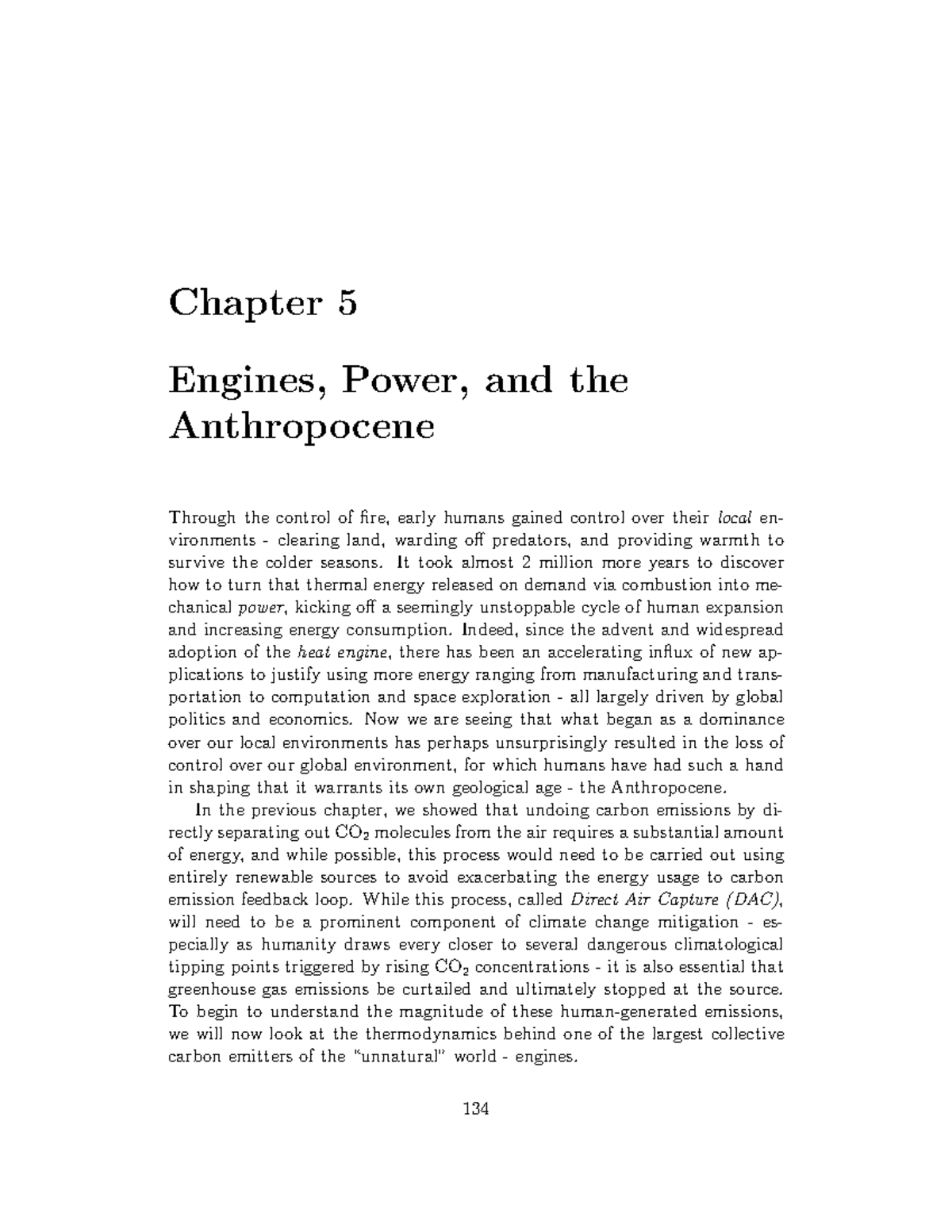 Engr 251 Lecture 5 I Chapter 5 Engines Power And The Anthropocene