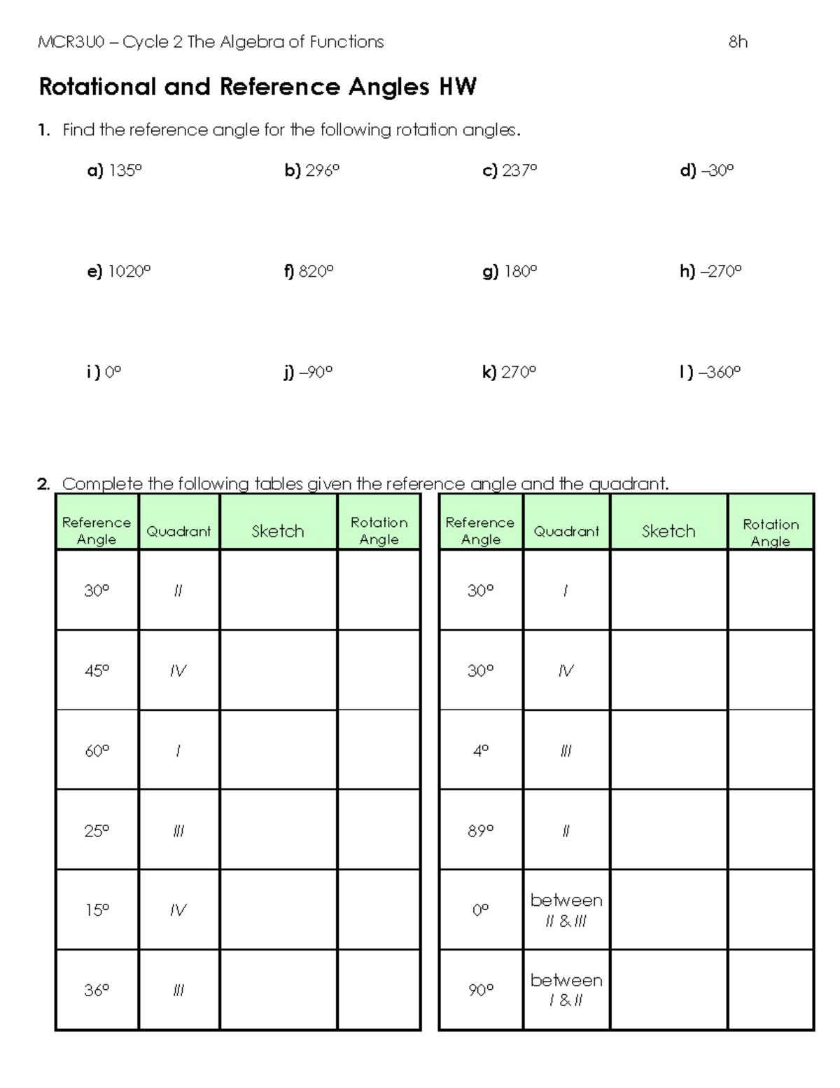 C2 - 8h - Rotational and Related Angles HW - MCR3U0 – Cycle 2 The ...