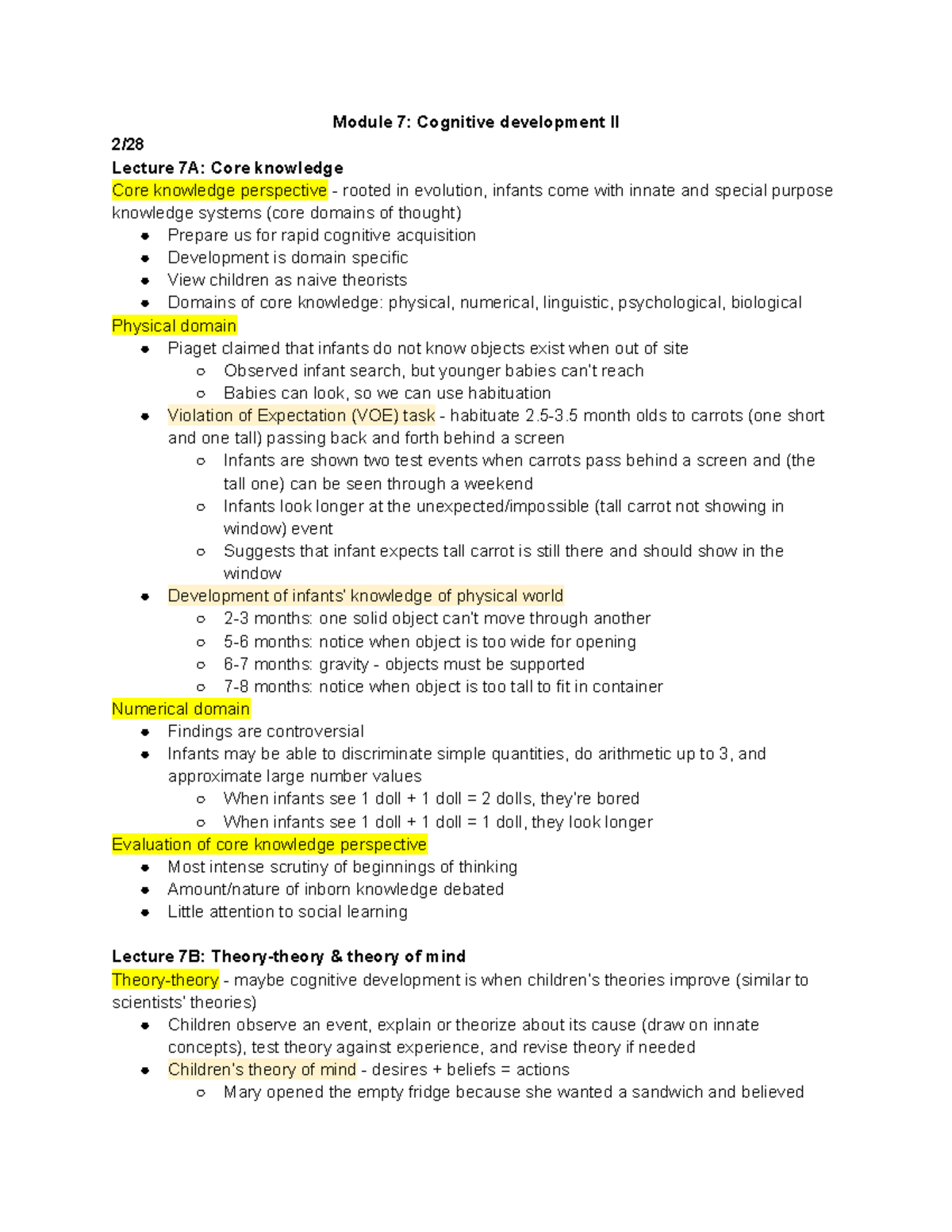 Module 7 PSYC 2300 - Dr. Karen Bartsch Spring 2022 - online ...