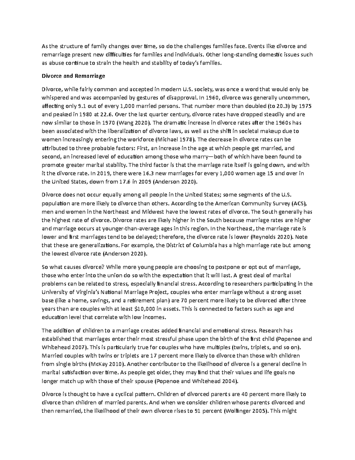 Challenges Families Face - As the structure of family changes over time ...