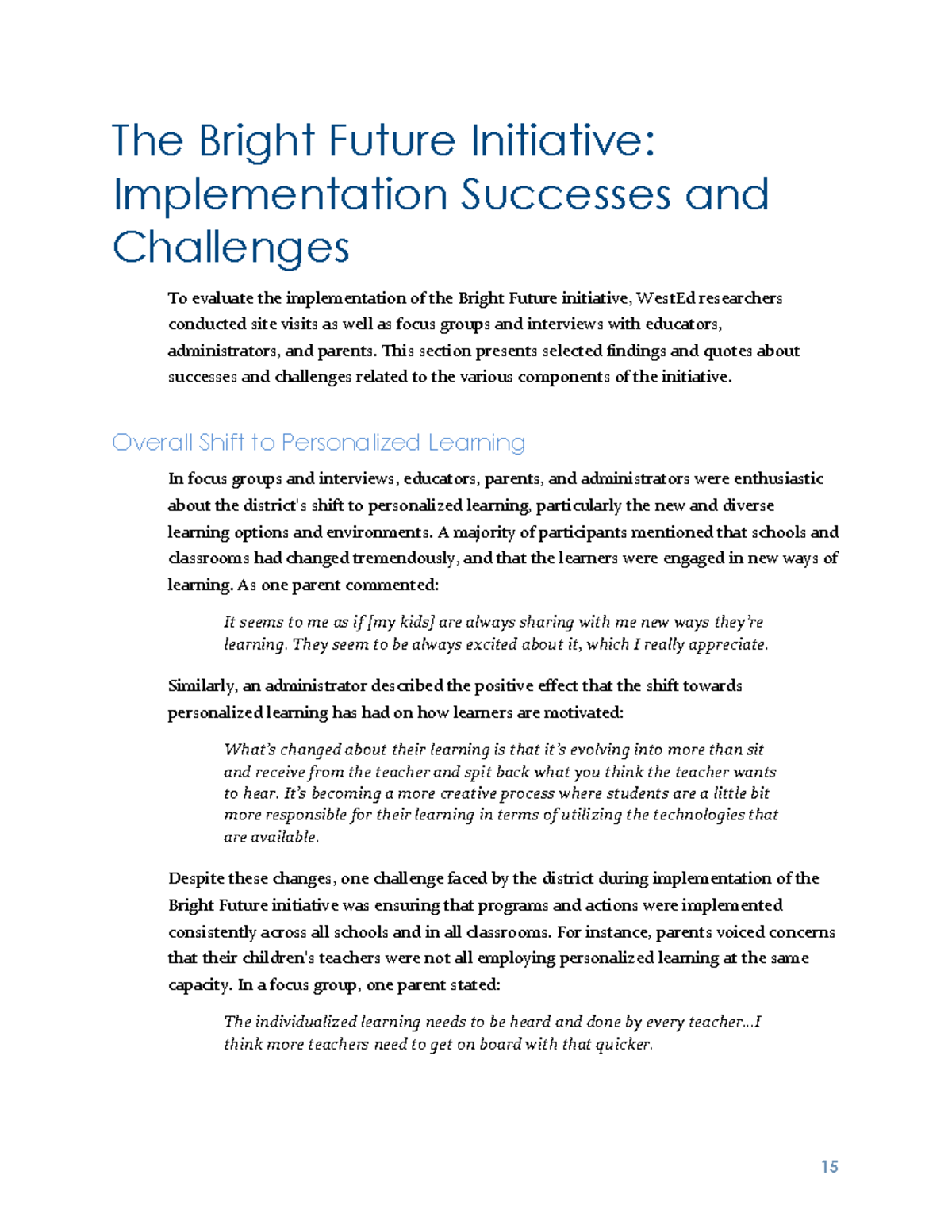 Personalized-learning-15 - 15 The Bright Future Initiative ...