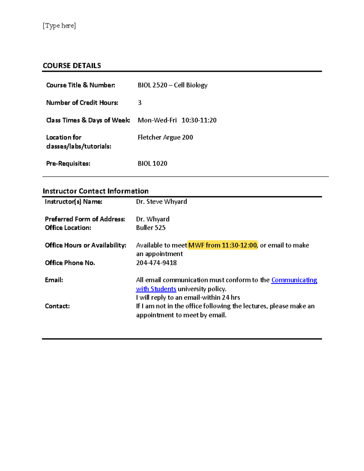 2520 Course Syllabus Warning Tt Undefined Function 32 Warning Popup Annotation Has A