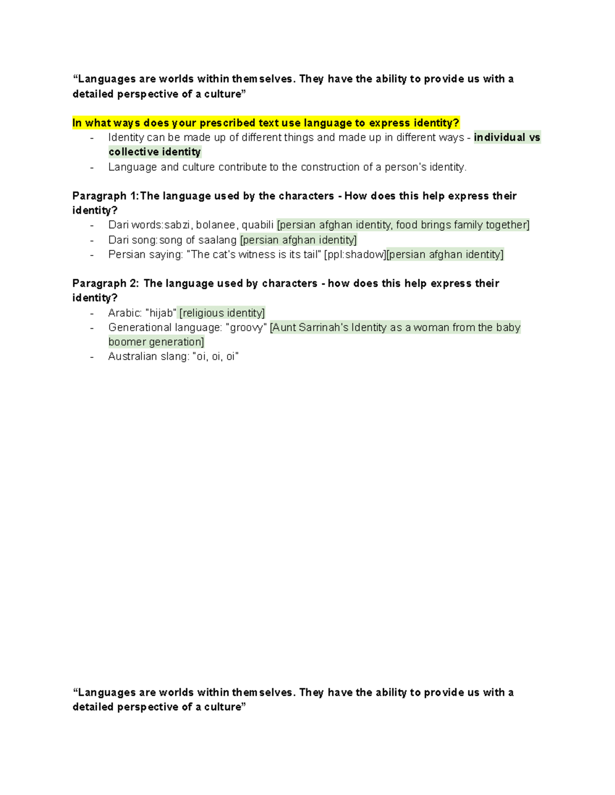 Shafana and Aunt Sarrinah - “Languages are worlds within themselves ...