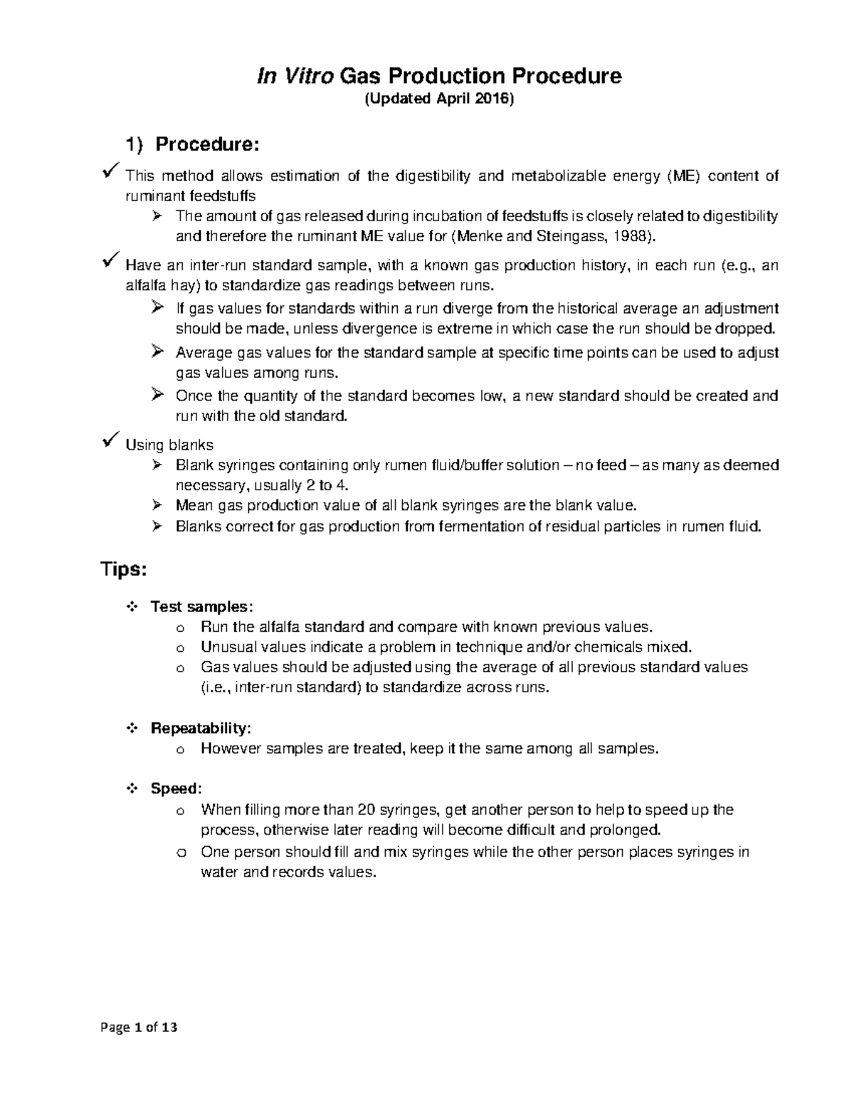 In-vitro-gas-procedure - In Vitro Gas Production Procedure ...