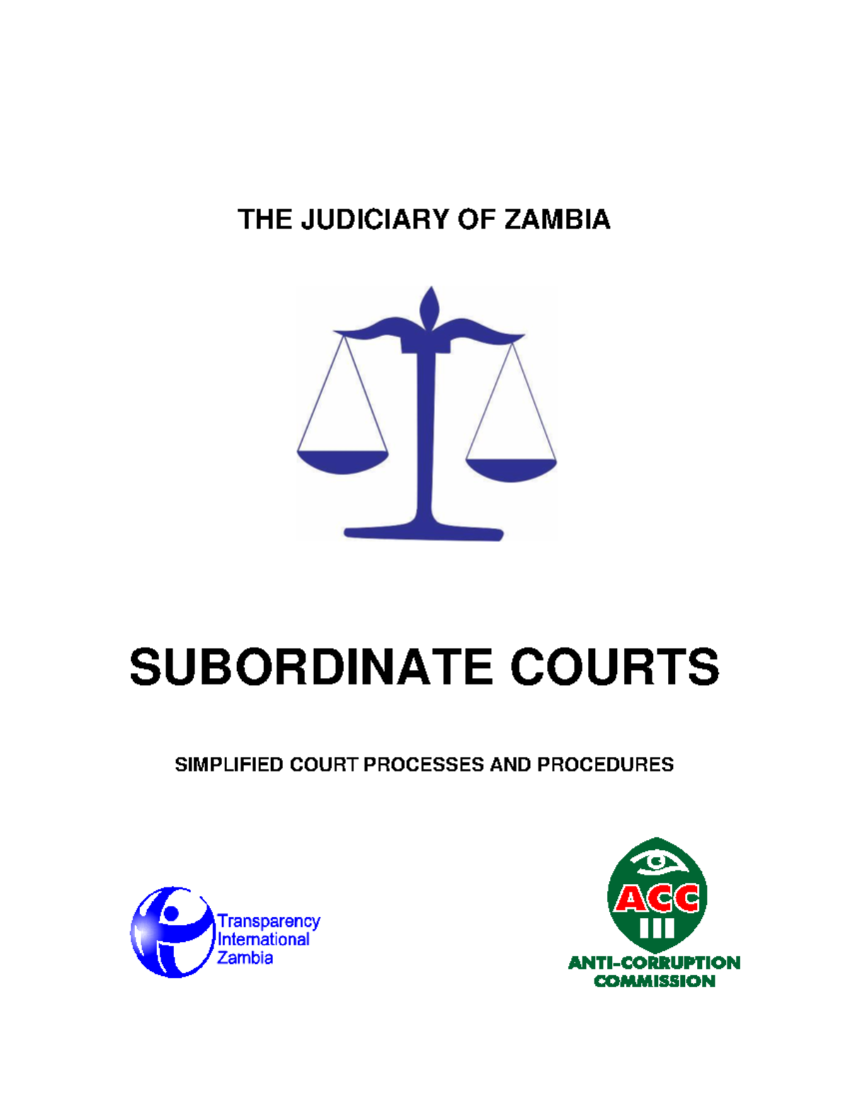Subordinate Court Service Charter - THE JUDICIARY OF ZAMBIA SUBORDINATE ...