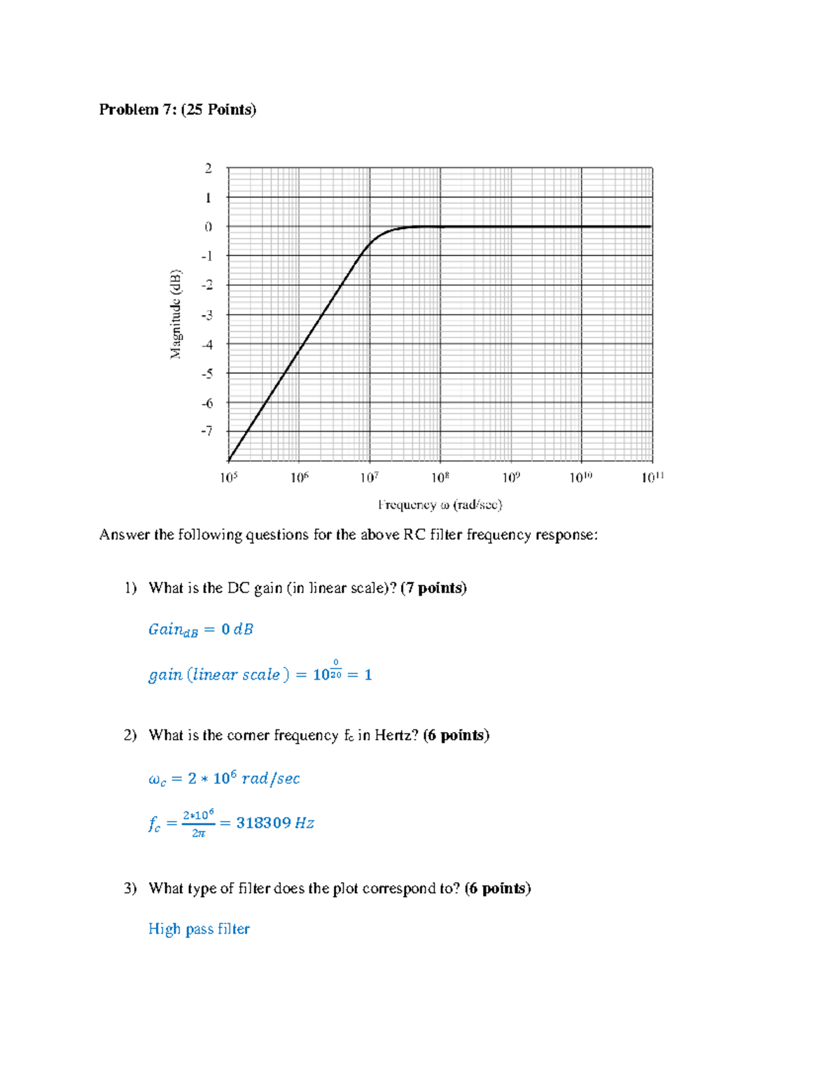 Test 2 ECE 3710 Fall 2021 version C Q7 Q8 - Problem 7: (25 Points ...