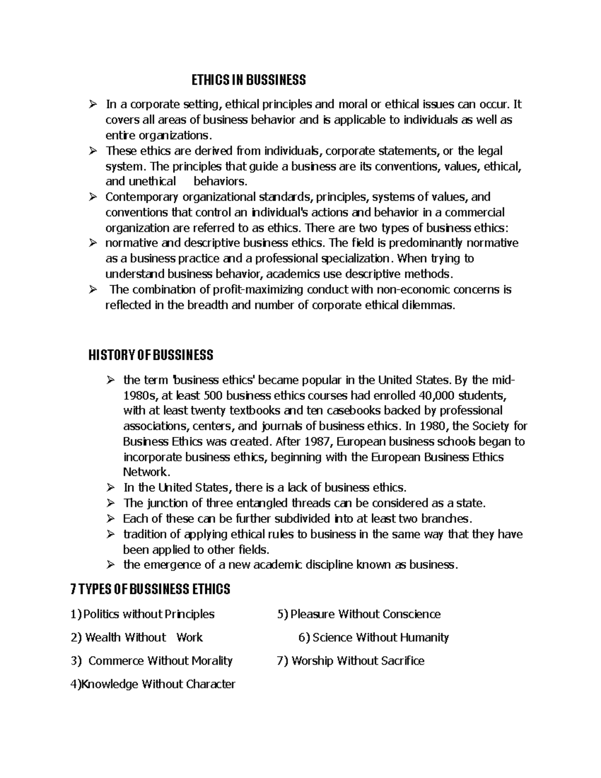 Ethics In Business: History, Fundamental Principle and Types - ETHICS ...