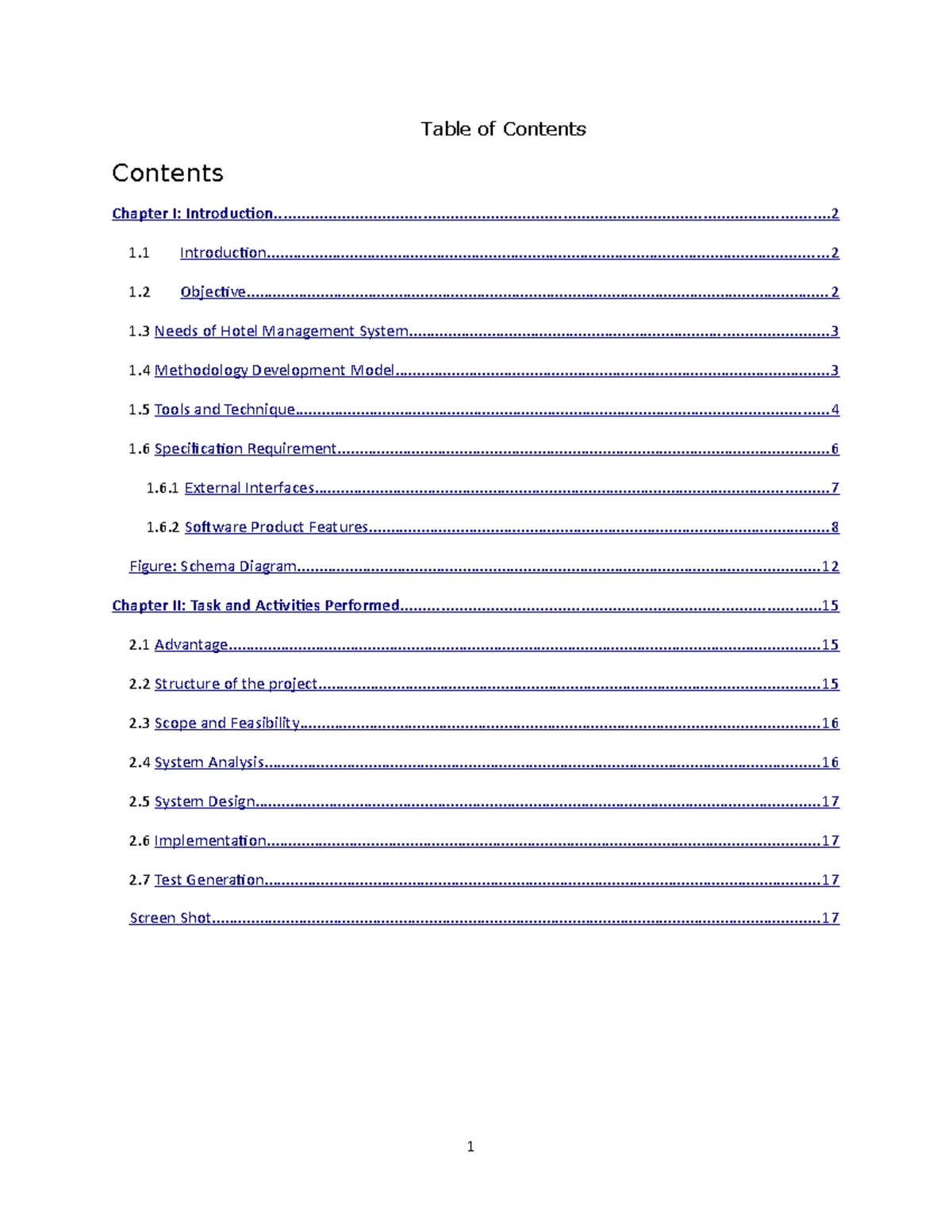 Hotel Management System In PHP With Source Code - Table of Contents ...