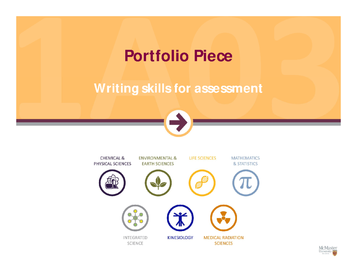 Wk 12 Mon Portfolio Piece - Portfolio Piece Writing skills for ...