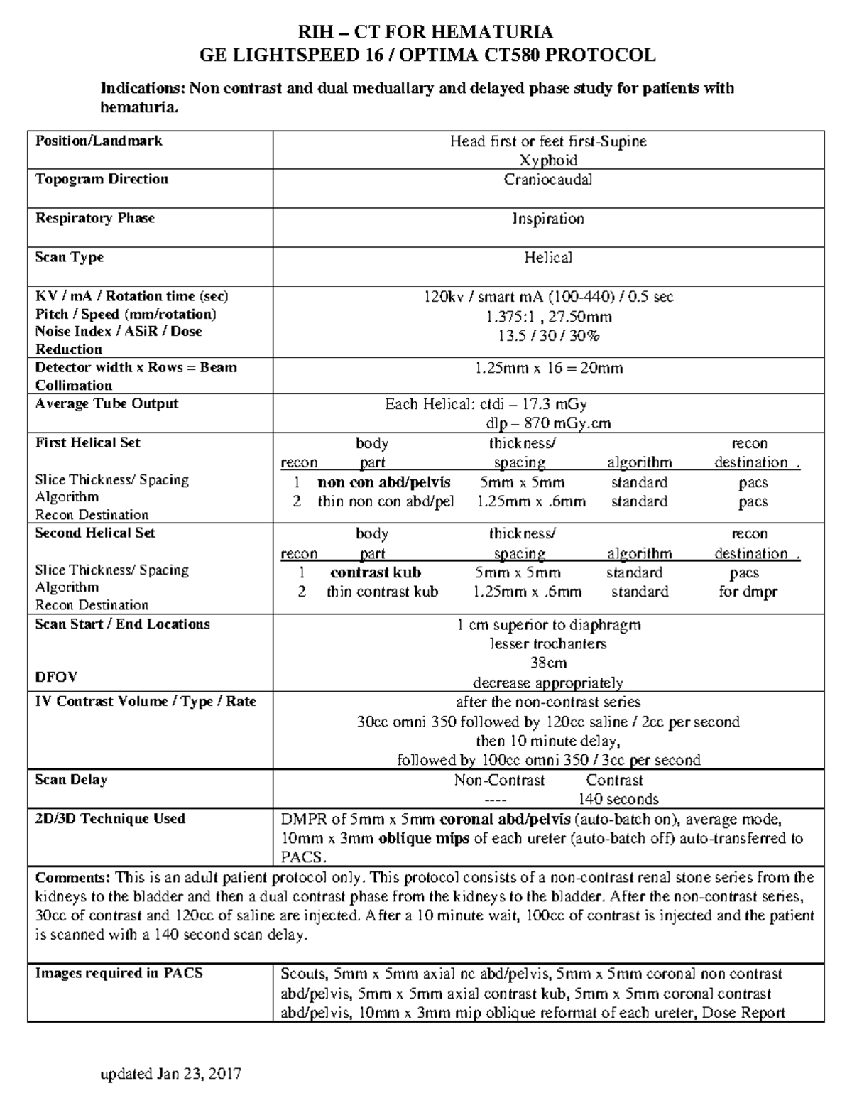 16-hematuria - Radiodiagnosis notes - RIH – CT FOR HEMATURIA GE ...