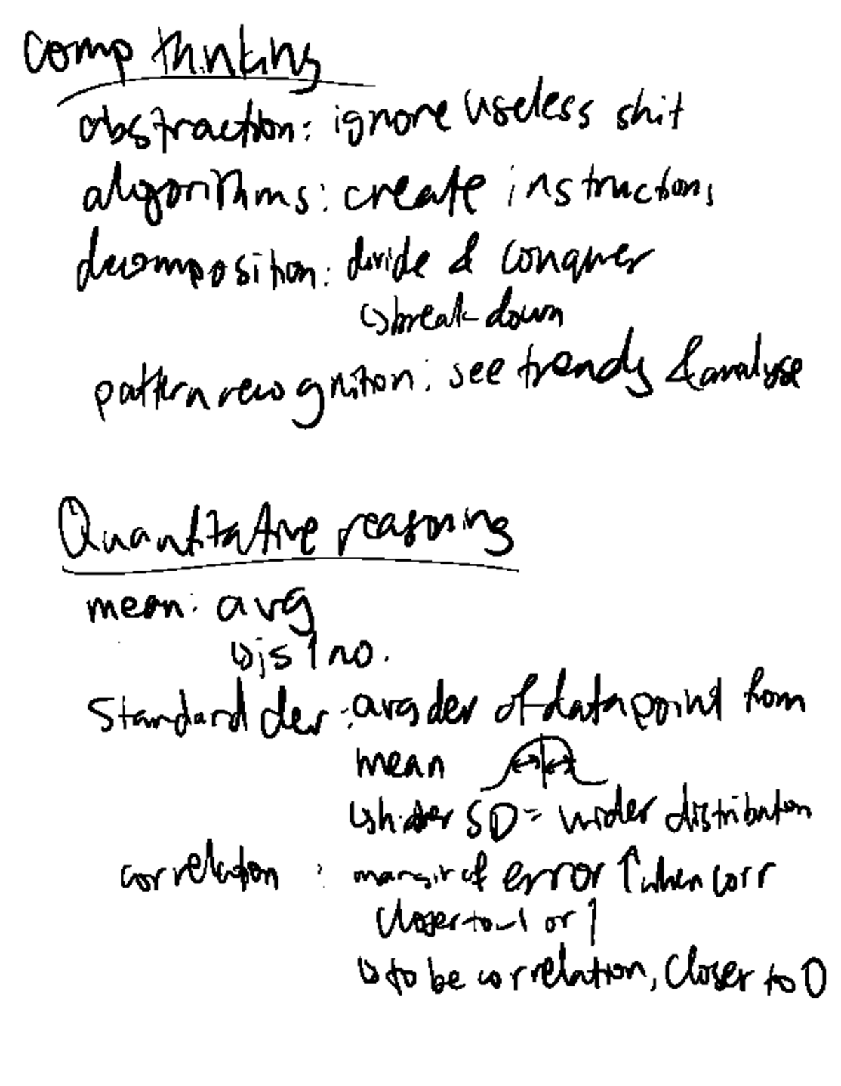 Handwritten Notes - CC0002 - Studocu