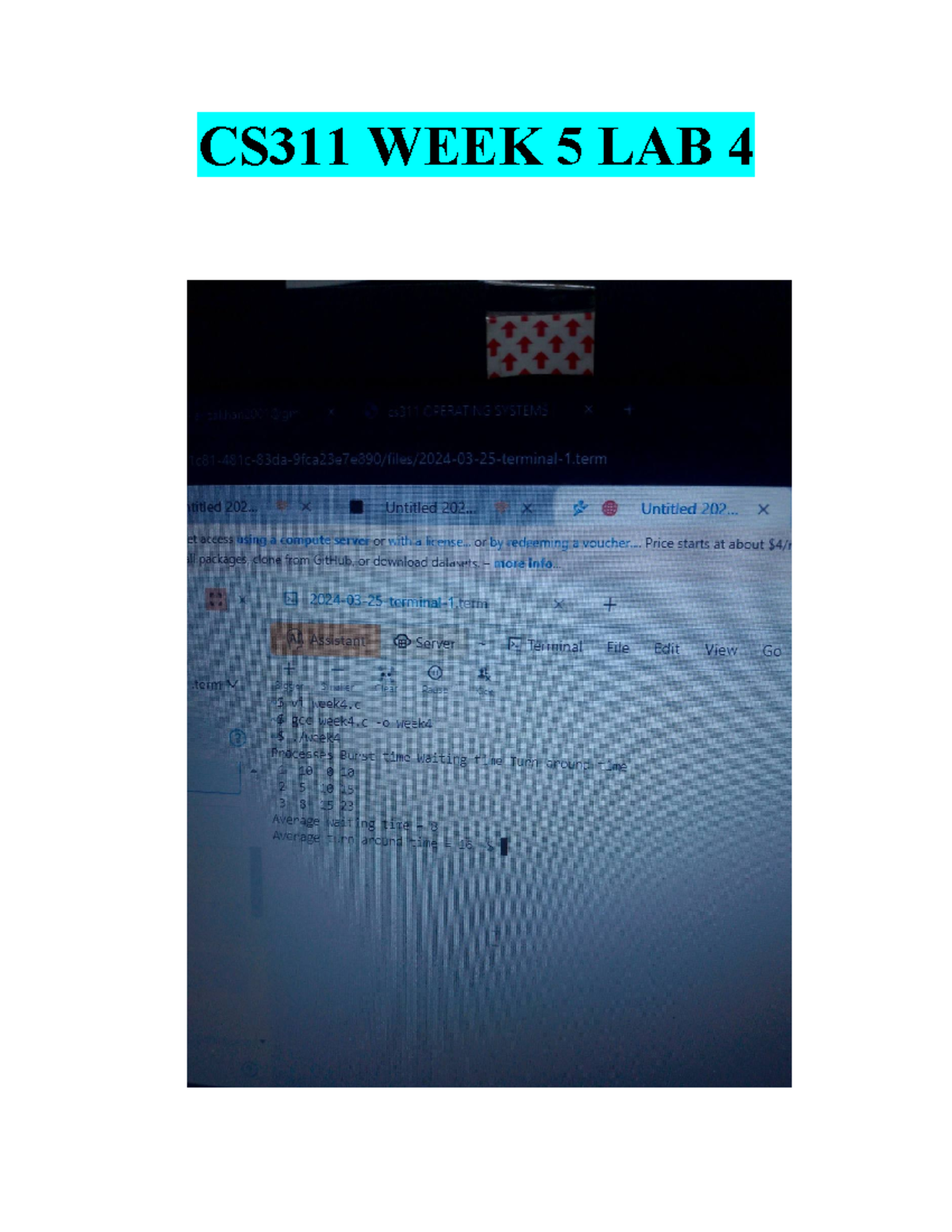 CS311 Week5 S11199058 S11196017 - CS311 WEEK 5 LAB 4 zakhan200 3gm ...