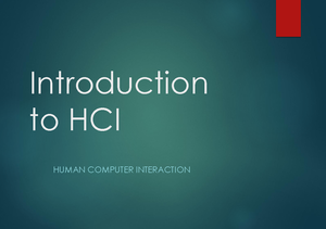 HCI -module 3 Lecture notes - THE COMPUTER a computer system is made up ...