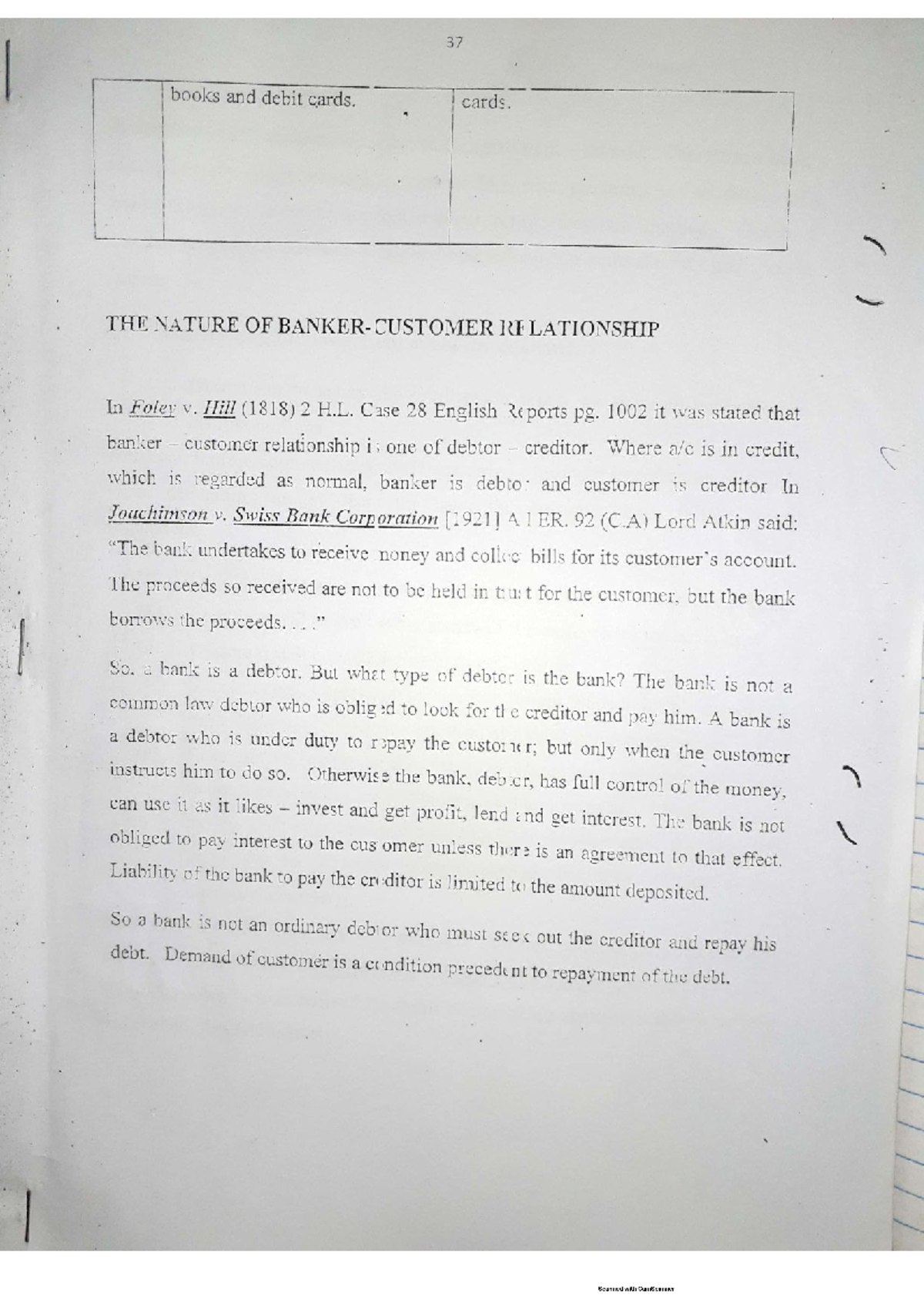 Banker Customer Relationship Notes for Bankers students of university ...