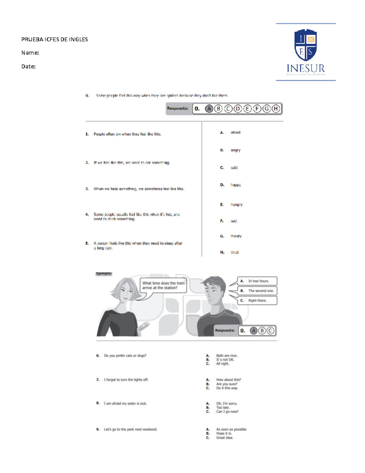 Cuadernillo De Ingles Icfes