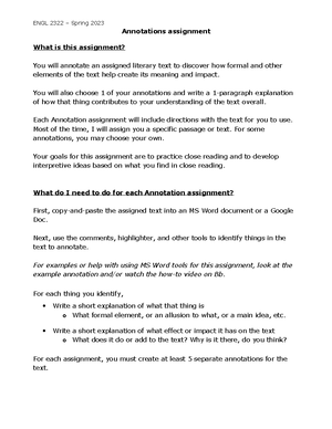 2322 S23 IE 1 - instructions - ENGL 2322 – Spring 2023 Interpretive ...