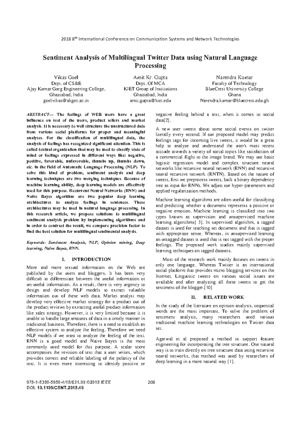 Sentiment Analysis of Multilingual Twitter Data using Natural Language ...