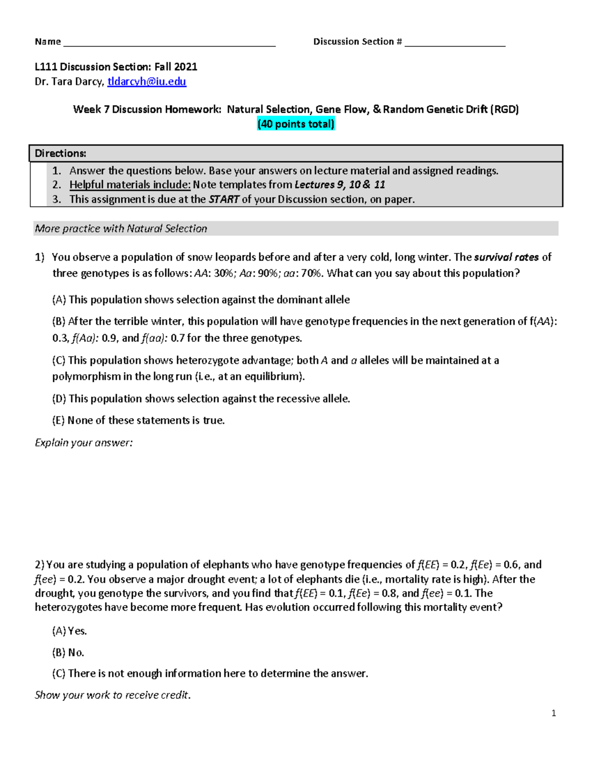 Week 7 Discussion Homework NS Gene Flow RGD - Name