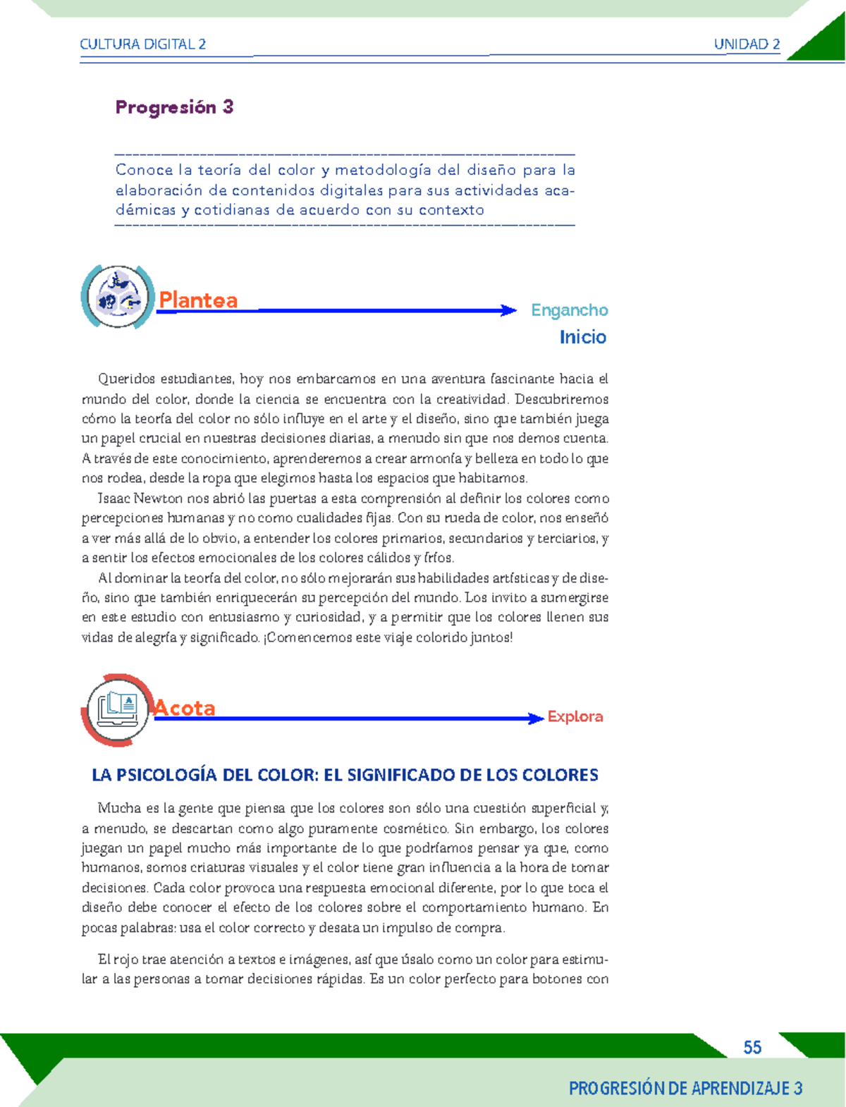 Teoría DEL Color 2 Parcial - 55 Progresión 3 Conoce la teoría del color ...