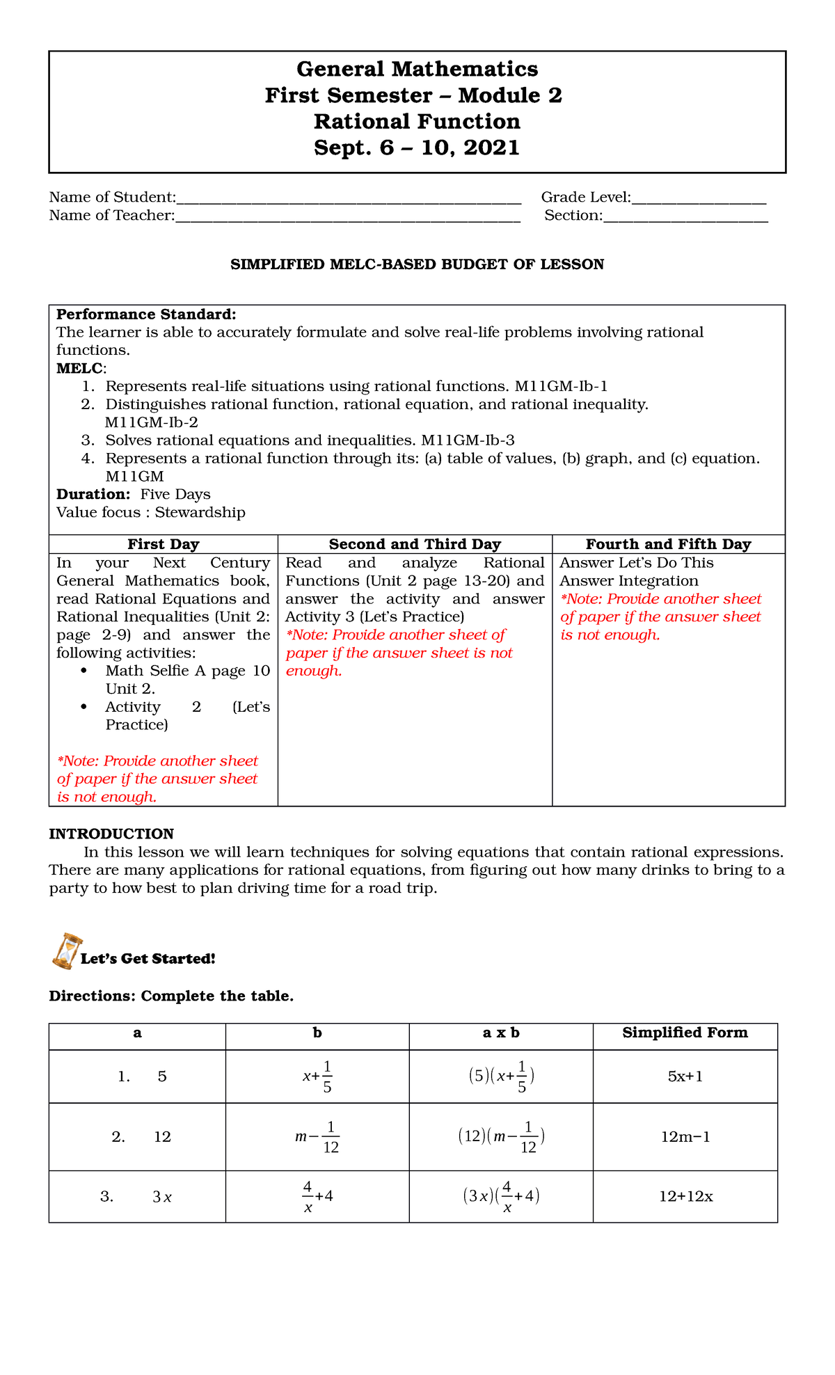 Gen Math 11-1-223443 - Personal Development - Studocu