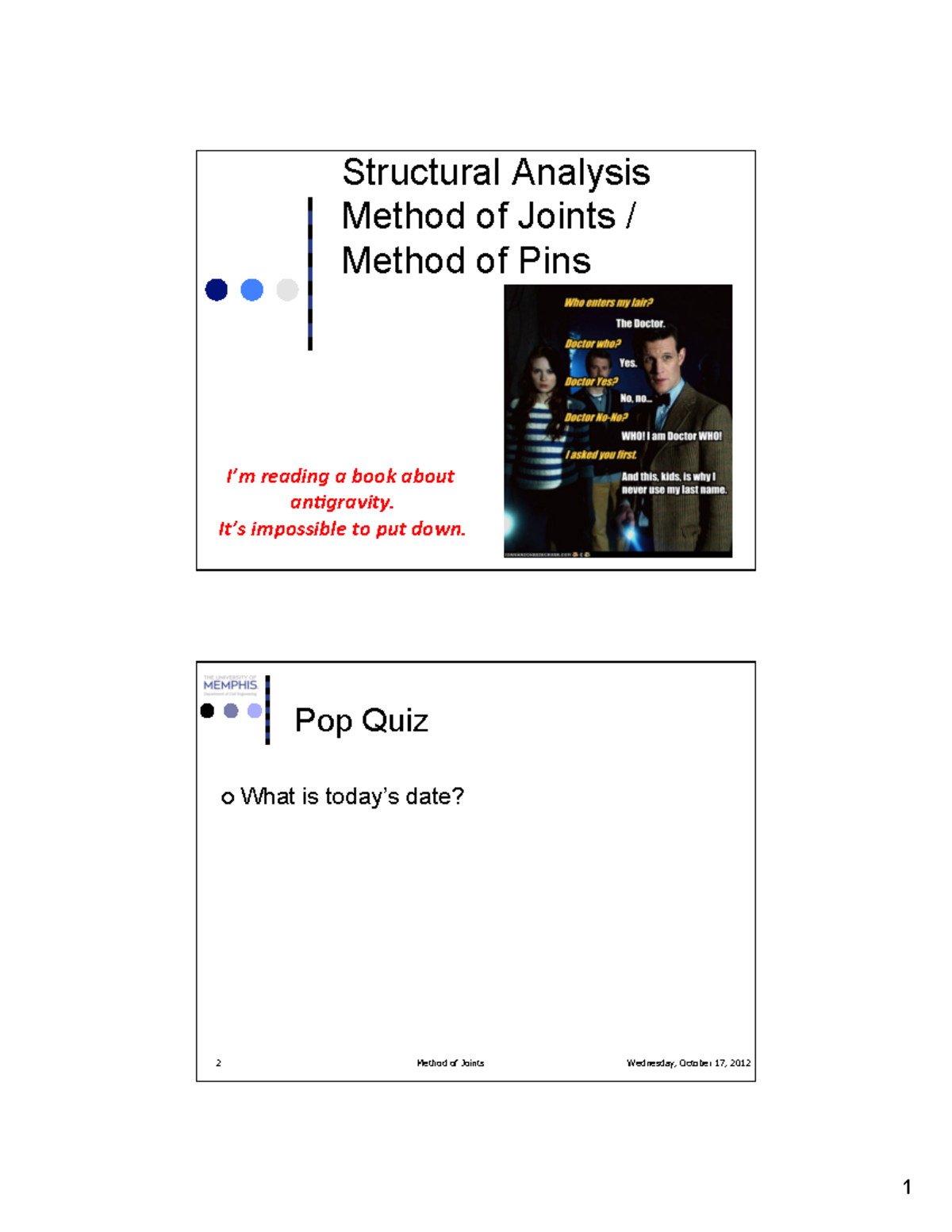 Method of Joints lecture 3 - Structural Analysis Method of Joints ...