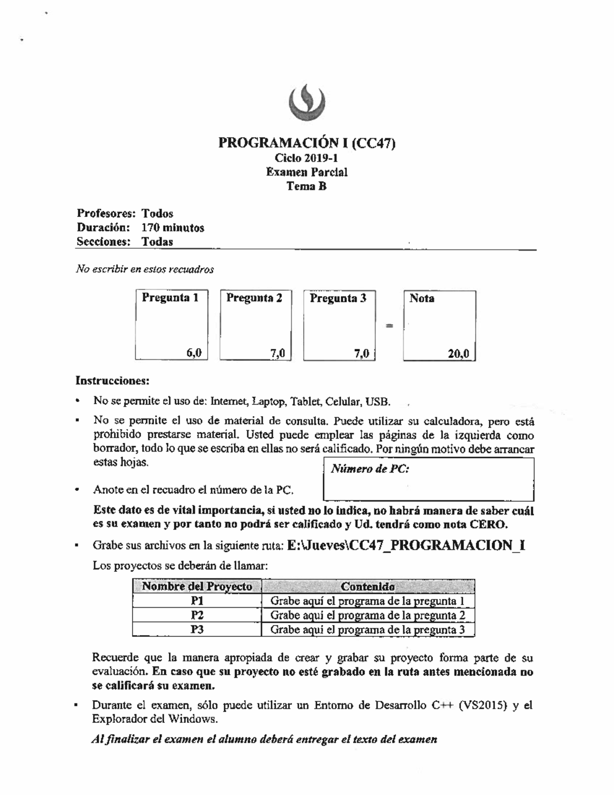 EA-Programacion 1-2019 01-Tema B - Programación 1 - Studocu