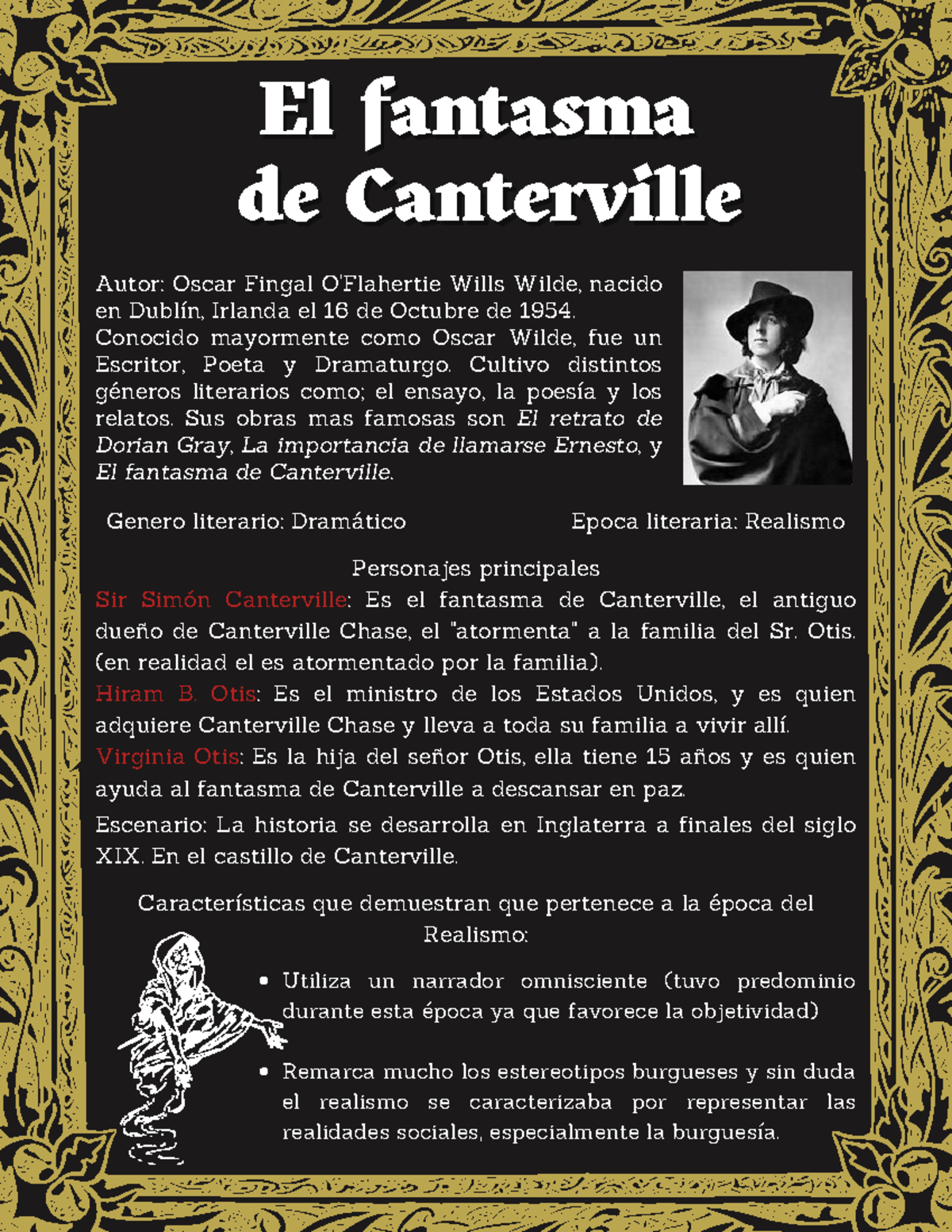 El fantasma de Canterville - El fantasmaEl fantasma de Canterville de ...