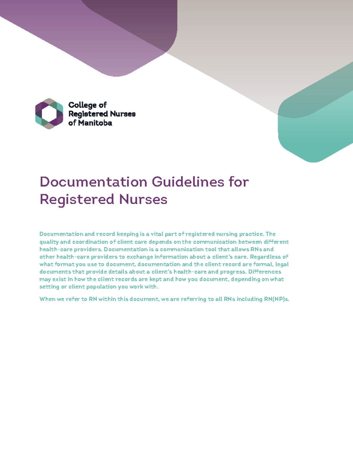 Documentation-Guidelines-for - Documentation Guidelines for Registered ...