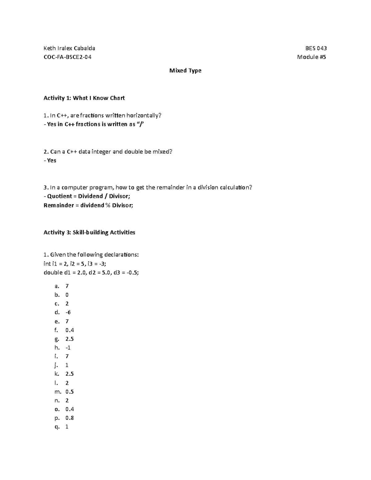 Keth Iralex Cabalda BES 043 (module 5) - Keth Iralex Cabalda BES 043 ...