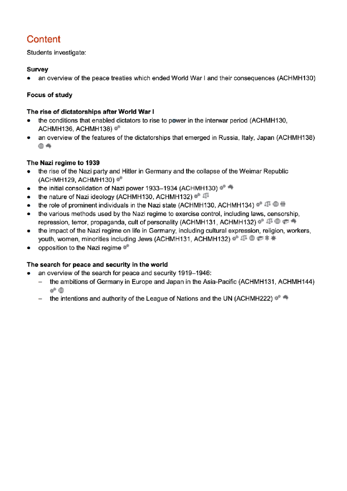 Power and Authority - notes - AN OVERVIEW OF THE PEACE TREATIES WHICH ...