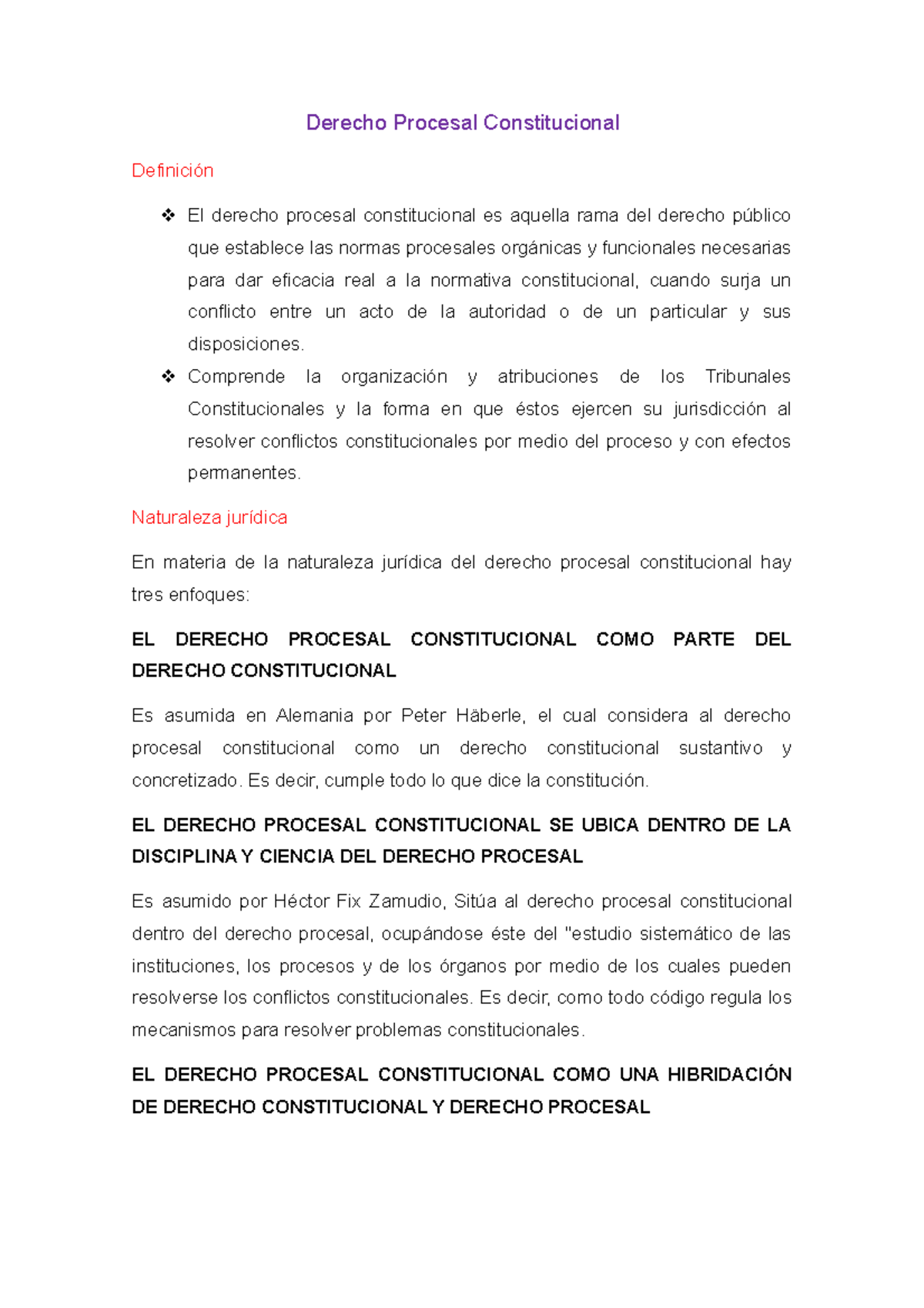Derecho Procesal Constitucional - Comprende la organización y ...