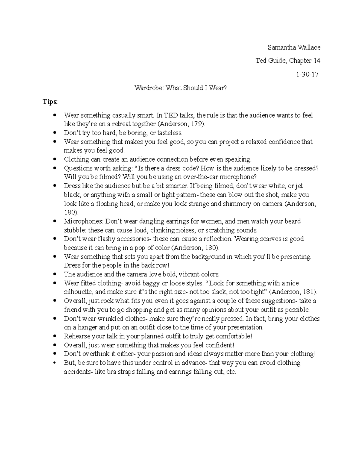 Chapter 14 TED Guide - A book summary. - Samantha Wallace Ted Guide ...