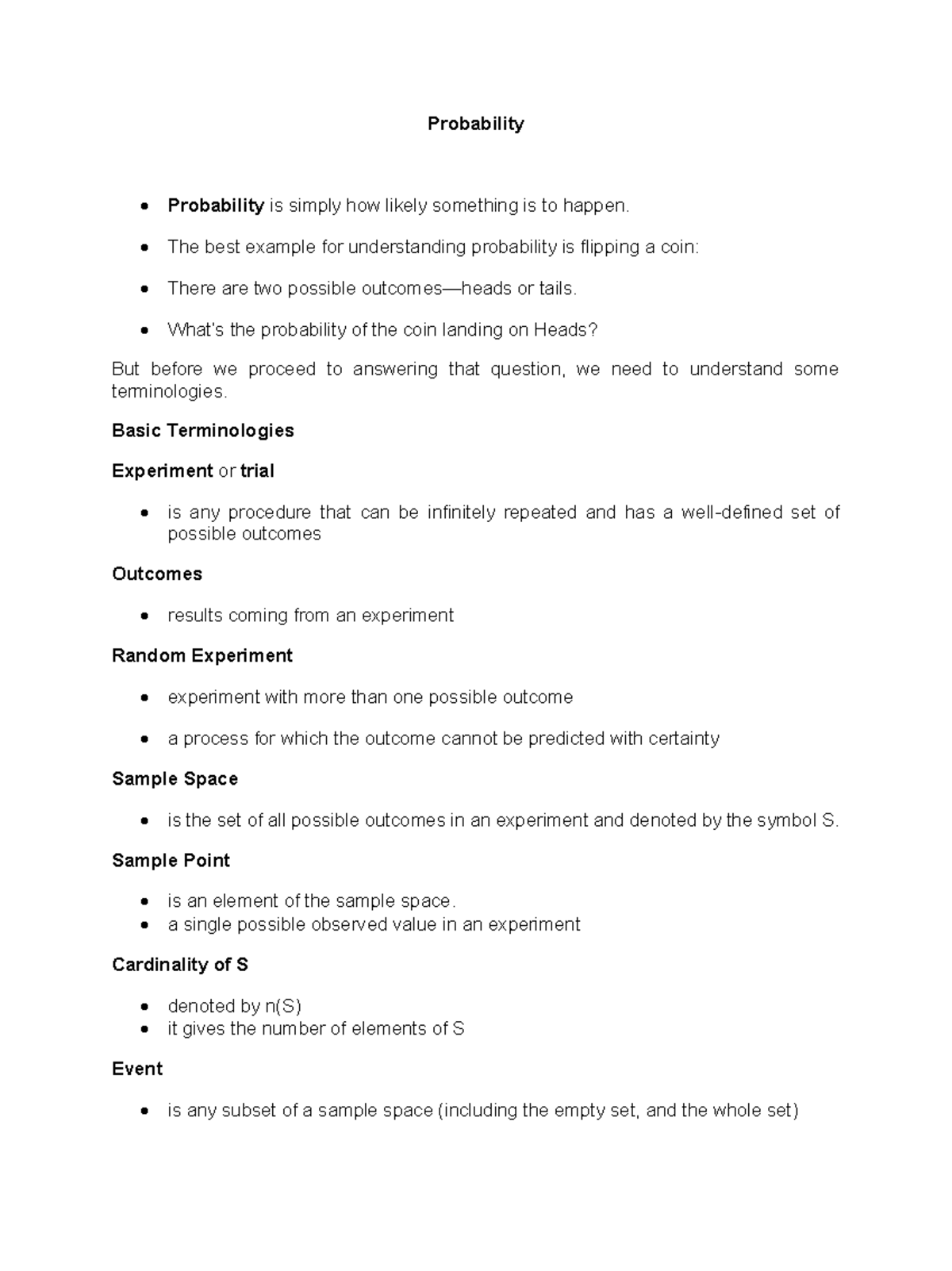 Probability - Mathematics - Probability Probability is simply how ...