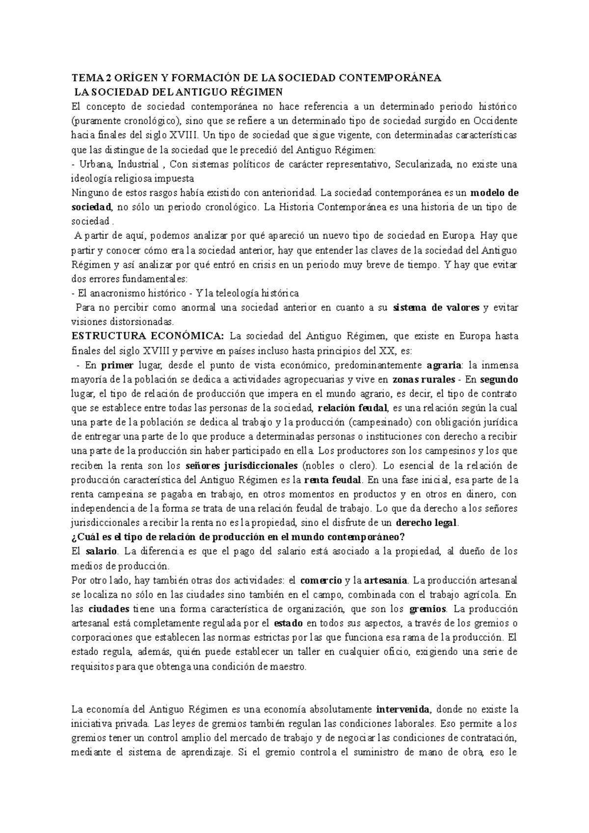 Apuntes Cabrera - TEMA 2 ORÍGEN Y FORMACIÓN DE LA SOCIEDAD ...