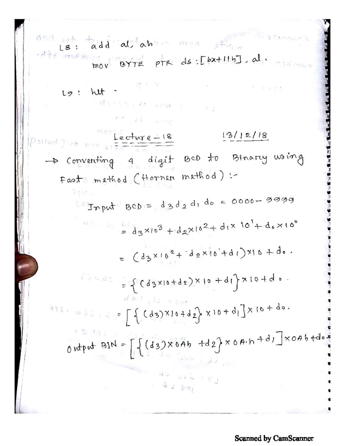 L-18 micro - s j hamim - Microprocessor and Interfacing - Studocu