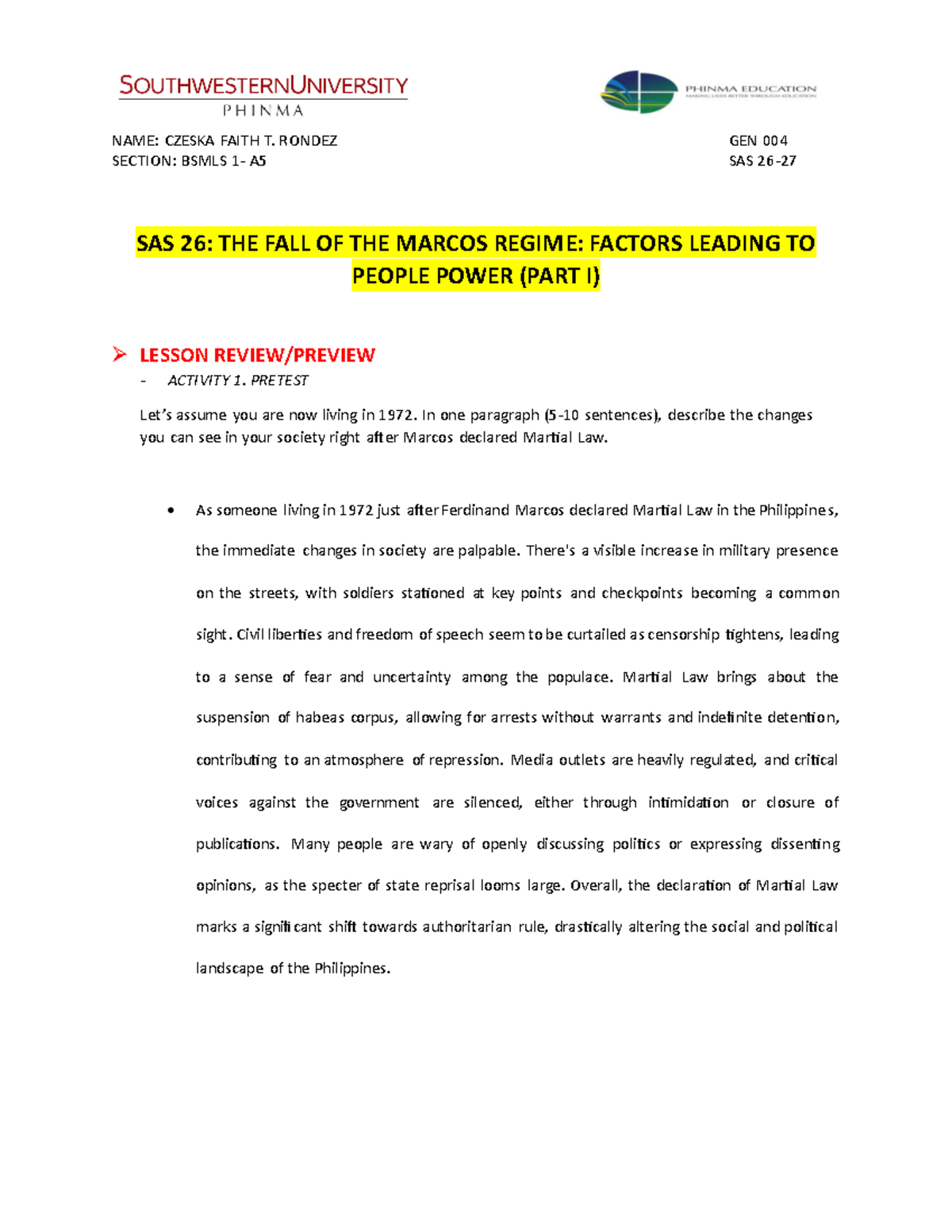 SAS 26-27 Rondez A5 - sas 26-27 - SECTION: BSMLS 1- A5 SAS 26- 27 SAS ...