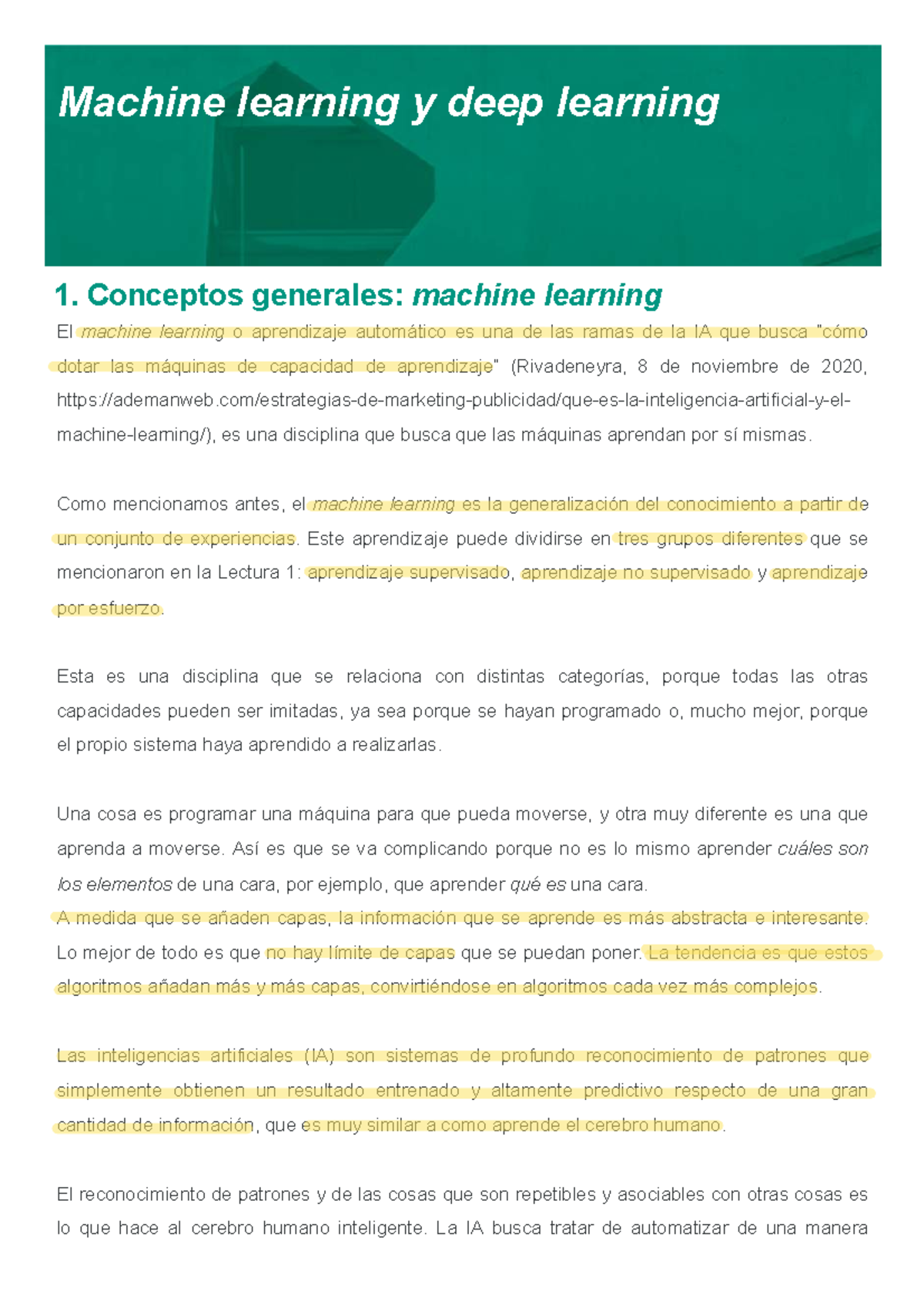 Módulo 1L3 - Machine learning y deep learning 1. Conceptos generales ...
