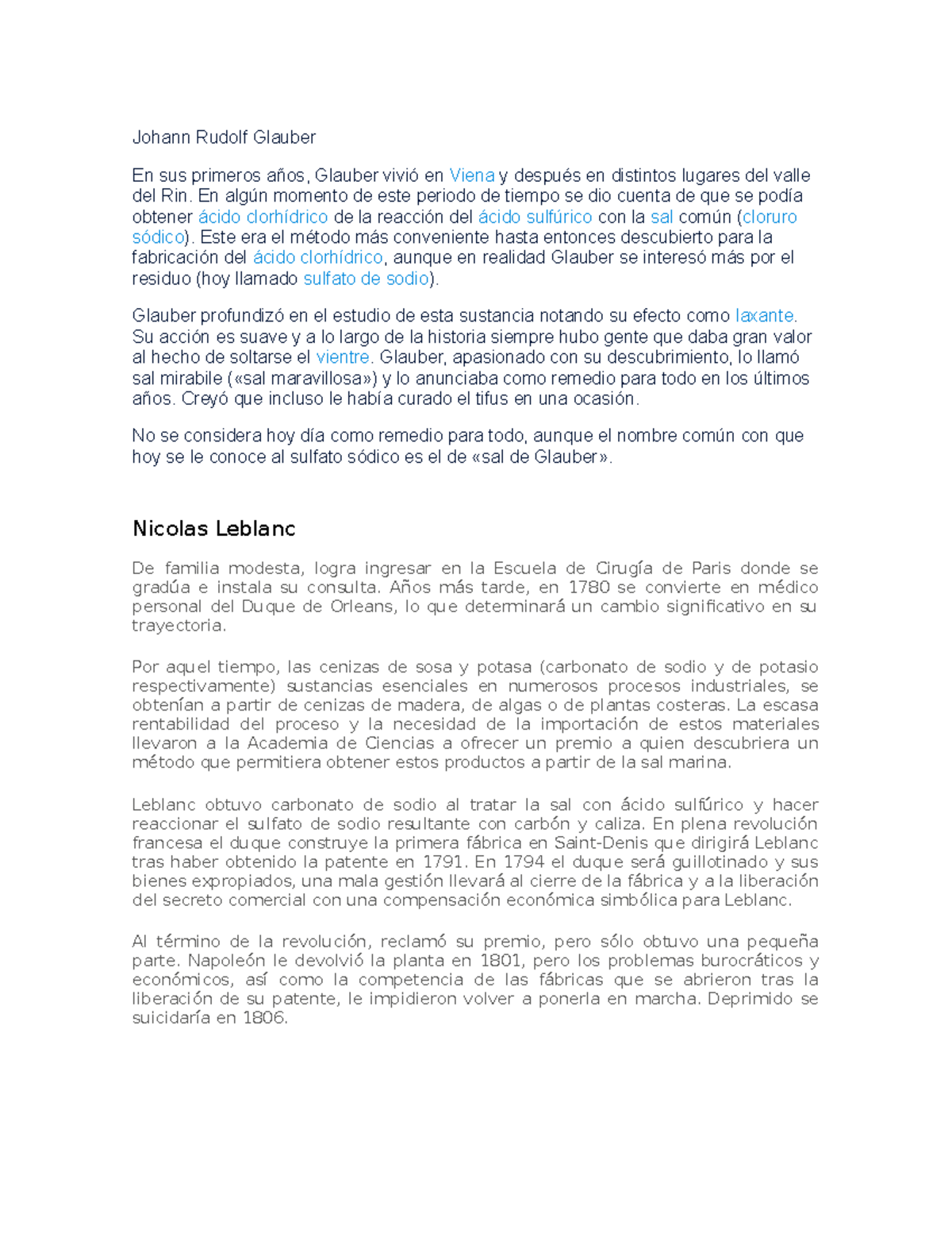Ingenieros quimicos que cambiaron el mundo - Johann Rudolf Glauber En ...