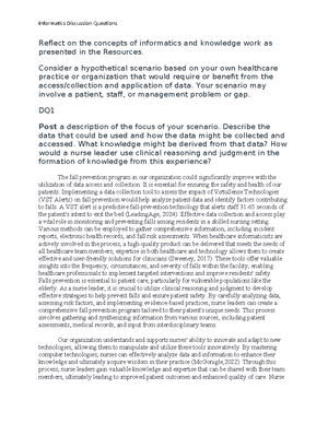 Informatics week 4 assignment - Project Proposal Master of Science in ...