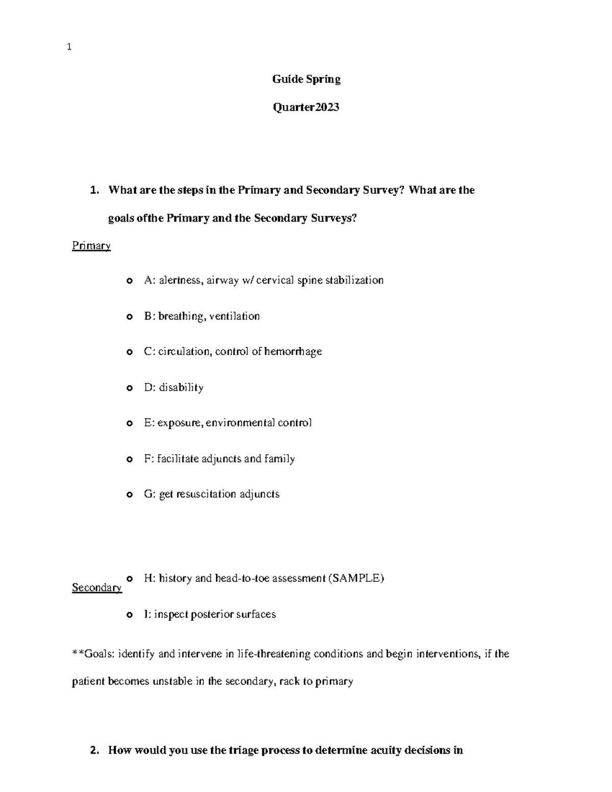 Guide Spring Quarter 2023 - Guide Spring Quarter 2023 What are the ...