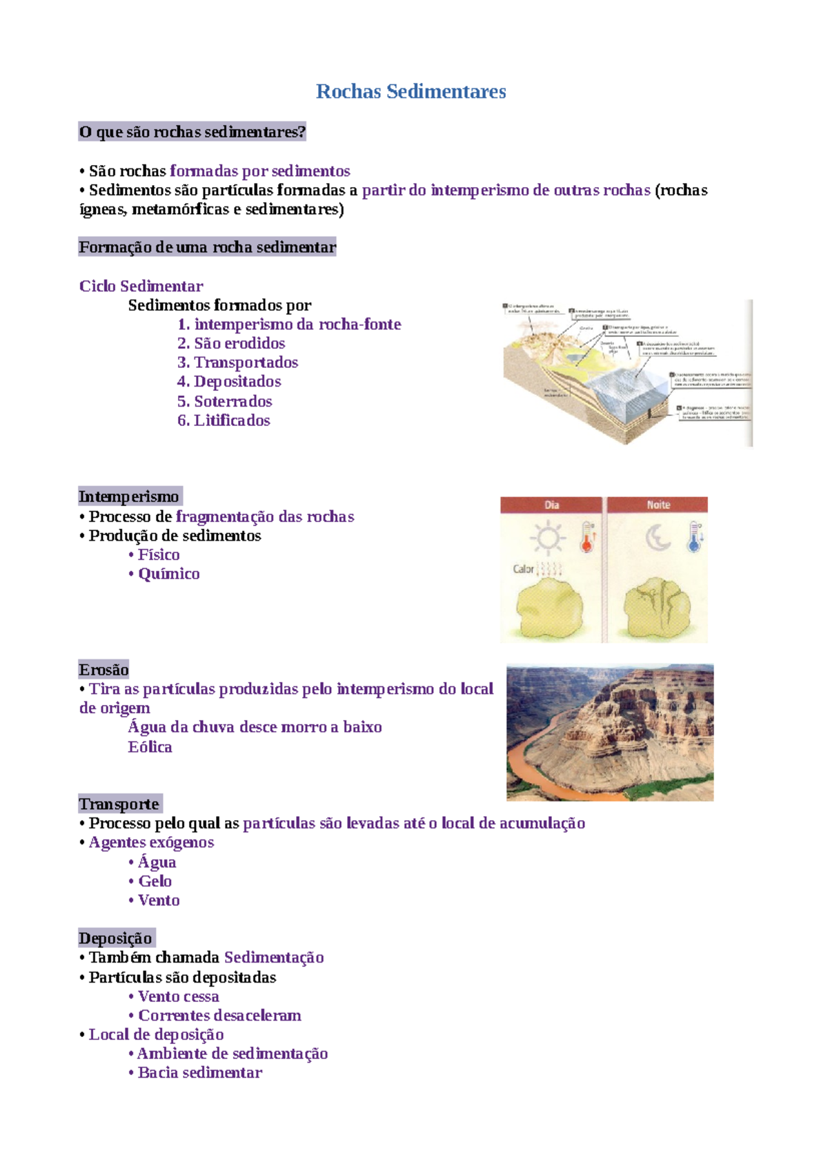 Aula 11 Rochas sedimentares - Rochas Sedimentares O que são rochas ...