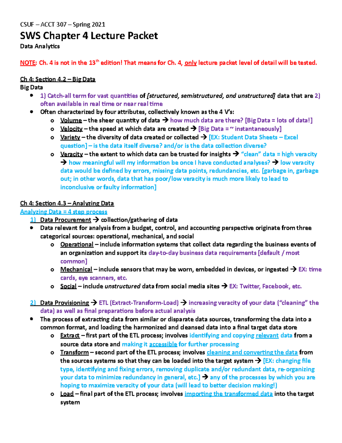 ACCT 307 - Spring 2021 - Chapter 4 Lecture Packet - CSUF – ACCT 307 ...