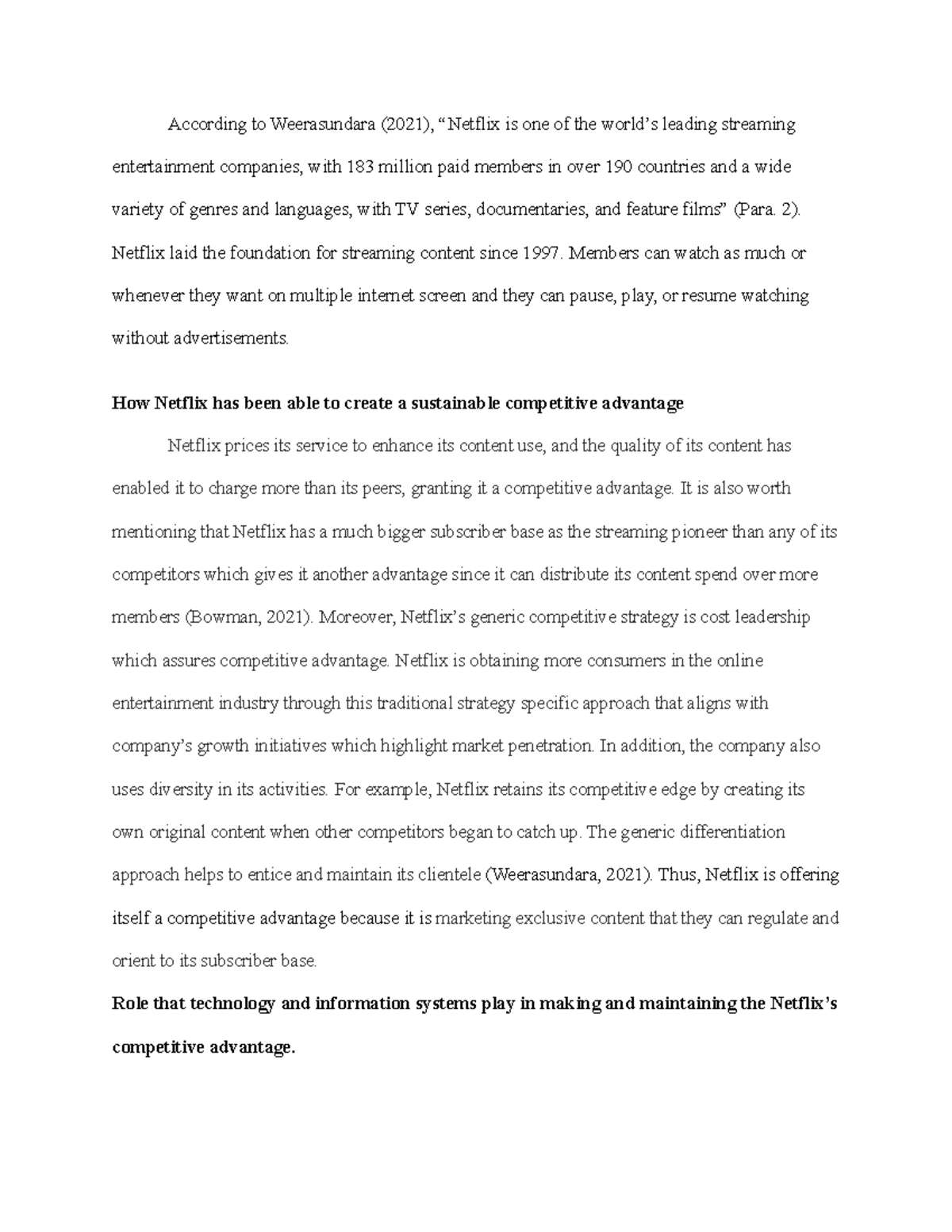 Case discussion unit 1 - case study unit 1 - According to Weerasundara ...