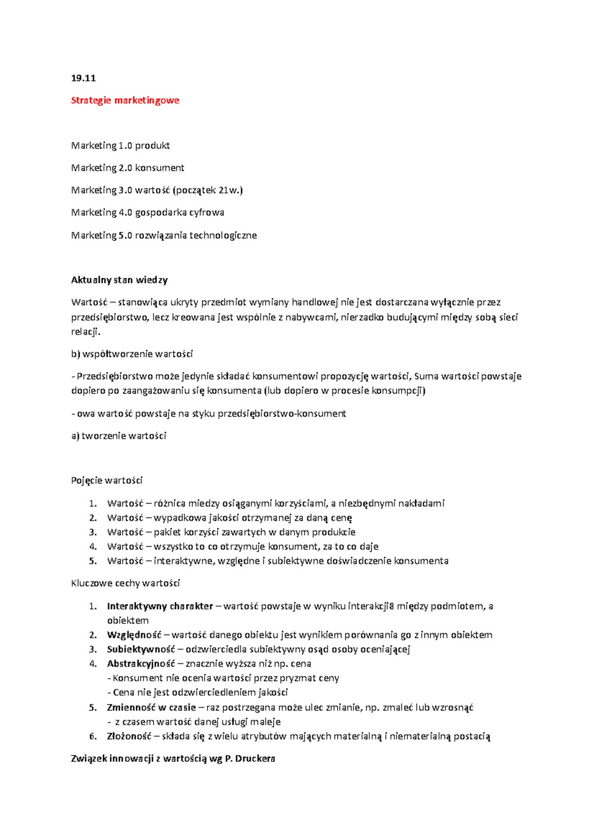 Strategie marketingowe - 19. Strategie marketingowe Marketing 1 produkt ...