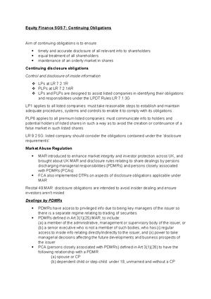 SGS 1 Activity 2 - LPC: EQUITY FINANCE SGS 1 ACTIVITY 2 EQUITY FINANCE ...