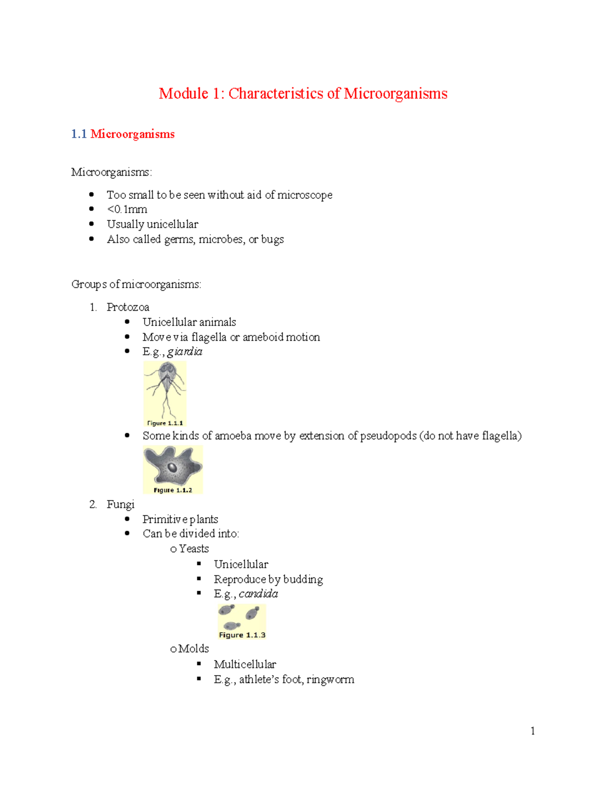Module 1 Content - Lecture notes 1 - Module 1: Characteristics of ...
