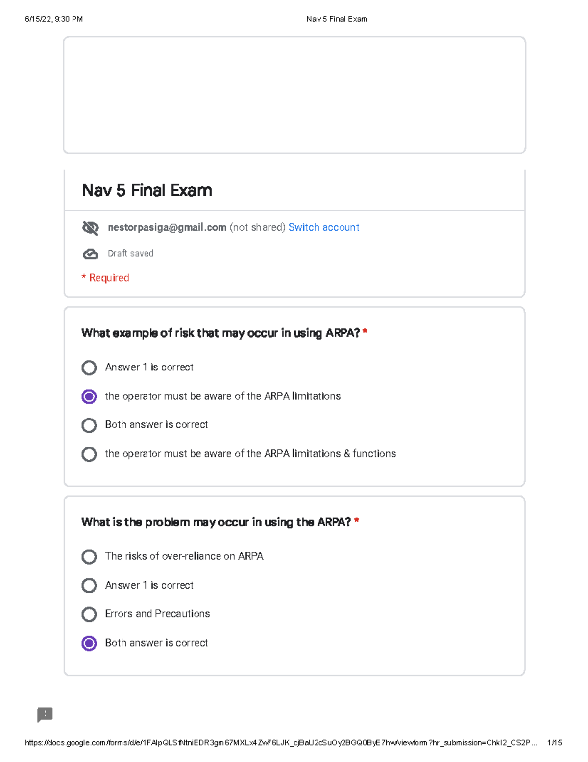 Nav 5 Final Exam - - Studocu